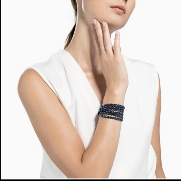 Swarovski | Jewelry | Swarovski Power Collection Slake Double Wrap ...